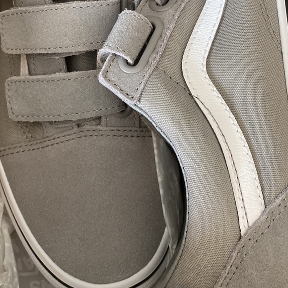 Vans | Shoes | Gray Velcro Vans | Poshmark